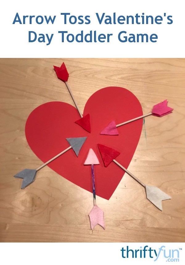 Arrow Toss Valentine's Day Toddler Game | ThriftyFun
