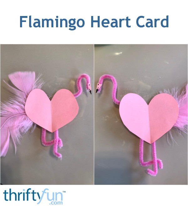 Flamingo Heart Card | ThriftyFun
