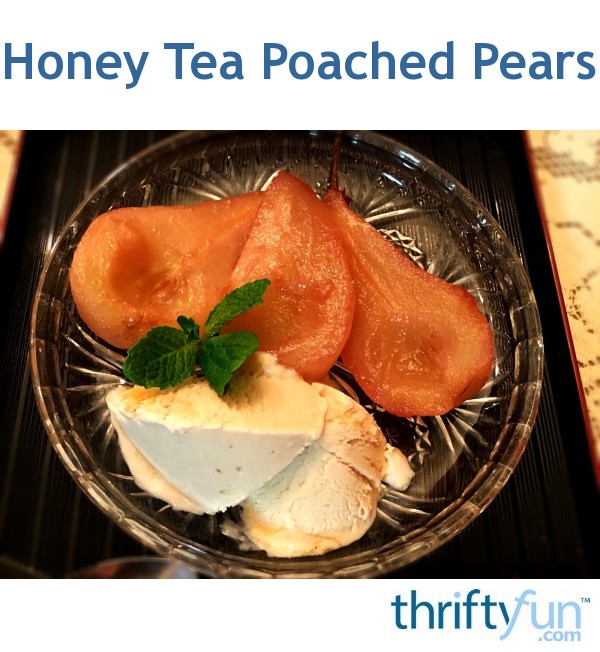 Honey Tea Poached Pears | ThriftyFun