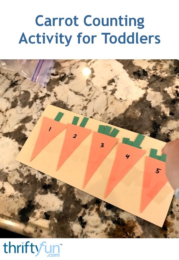 Carrot Counting Activity for Toddlers | ThriftyFun