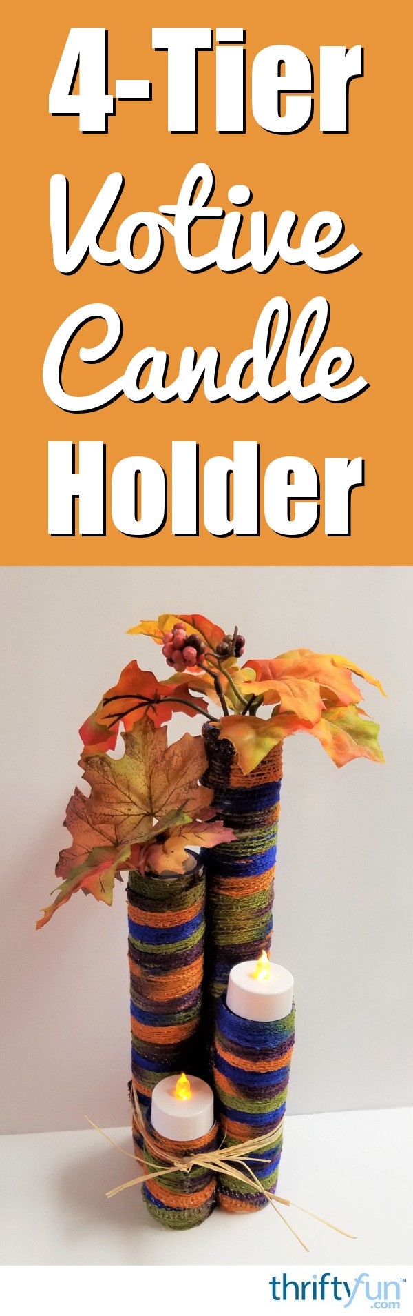 Making a Four Tier Votive Candle Holder from PVC Pipe | ThriftyFun