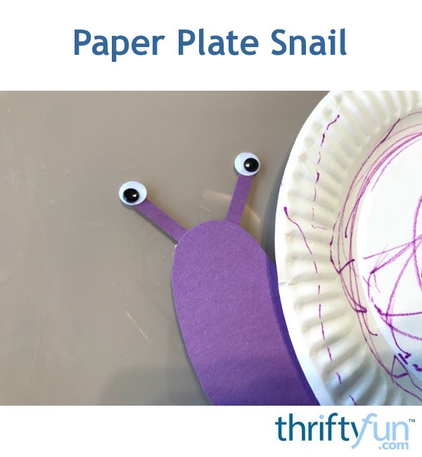 Making a Paper Plate Snail | ThriftyFun