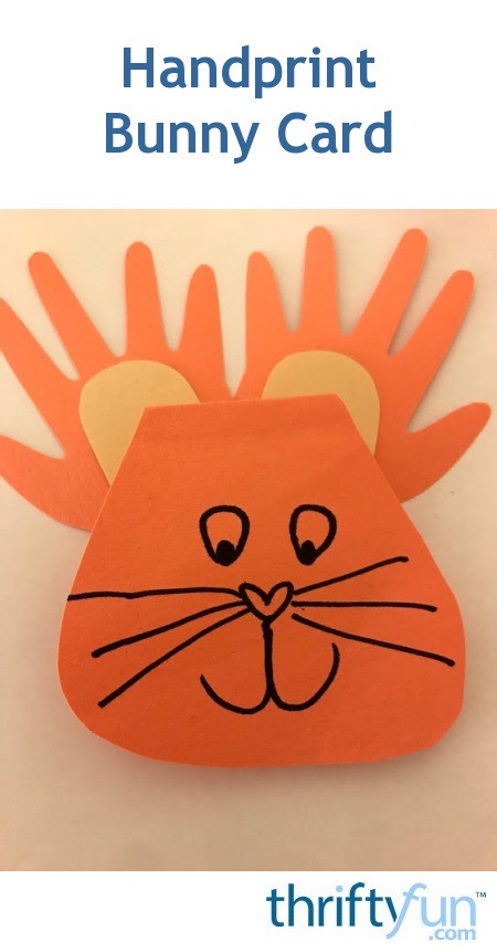 Making a Handprint Paper Bunny Card | ThriftyFun