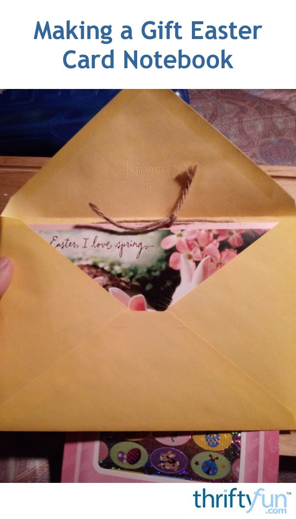 Making an Easter Card Notebook | ThriftyFun