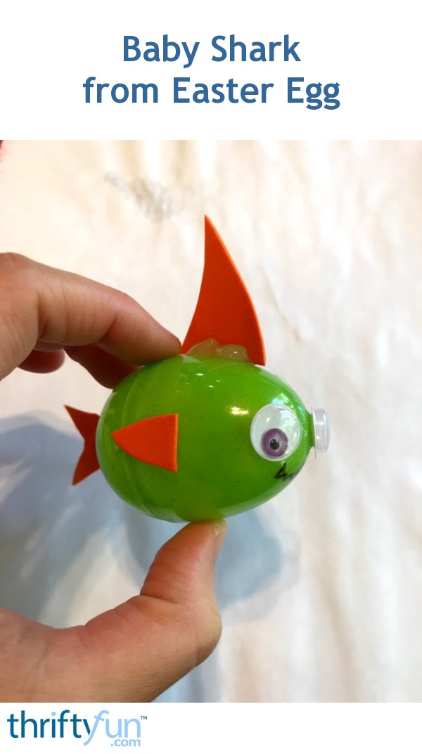 Making a Baby Shark from a Plastic Easter Egg | ThriftyFun