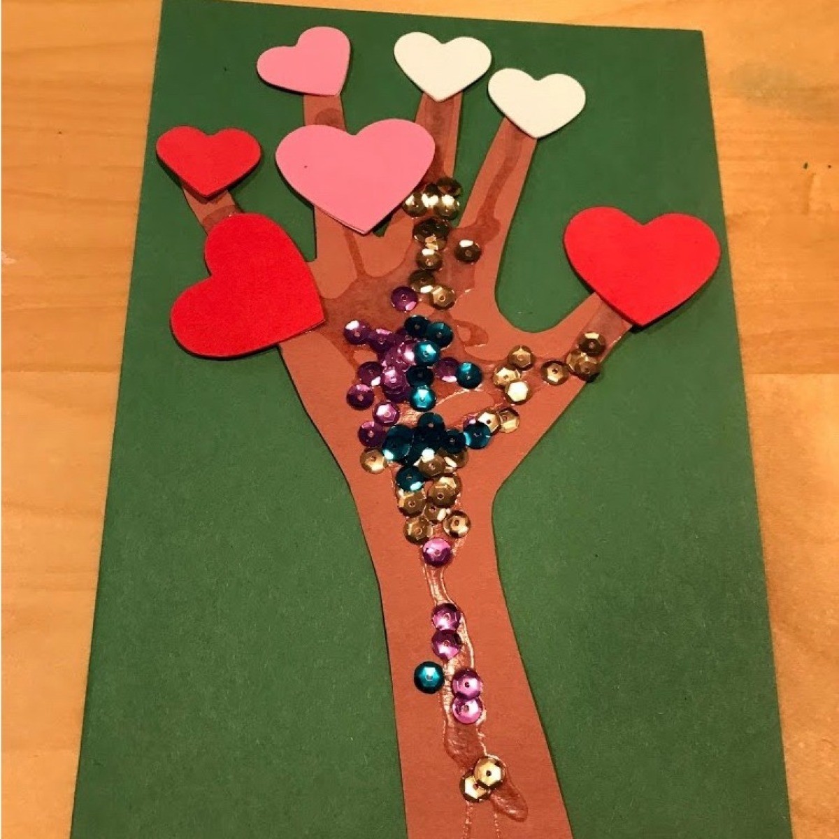 Making a Heart Tree Mother's Day Card | ThriftyFun