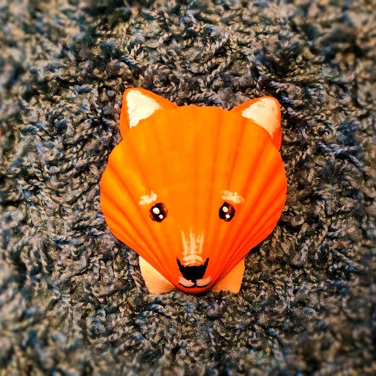 Make a Cute Fox from Shells | ThriftyFun