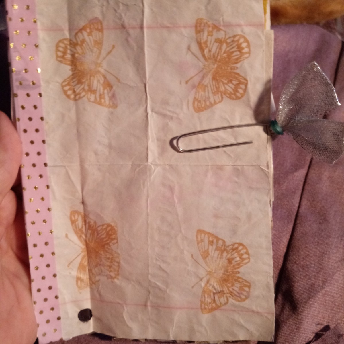 Faux Tea-Dyed Paper Using Pattern Paper | ThriftyFun