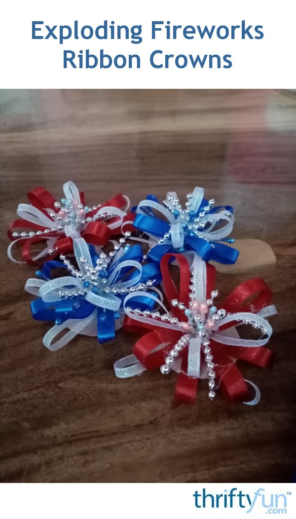 Exploding Fireworks Ribbon Crowns | ThriftyFun