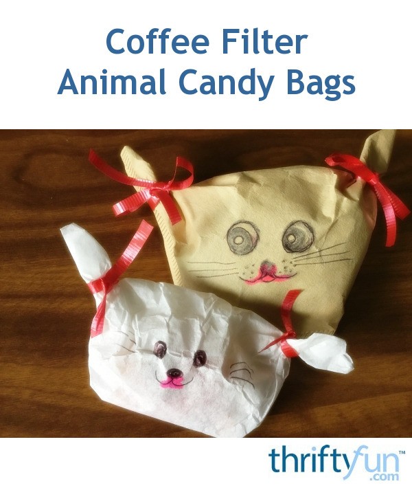 Making Coffee Filter Animal Candy Bags | ThriftyFun