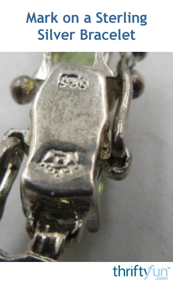 Identifying the Mark on a Sterling Silver Bracelet? | ThriftyFun