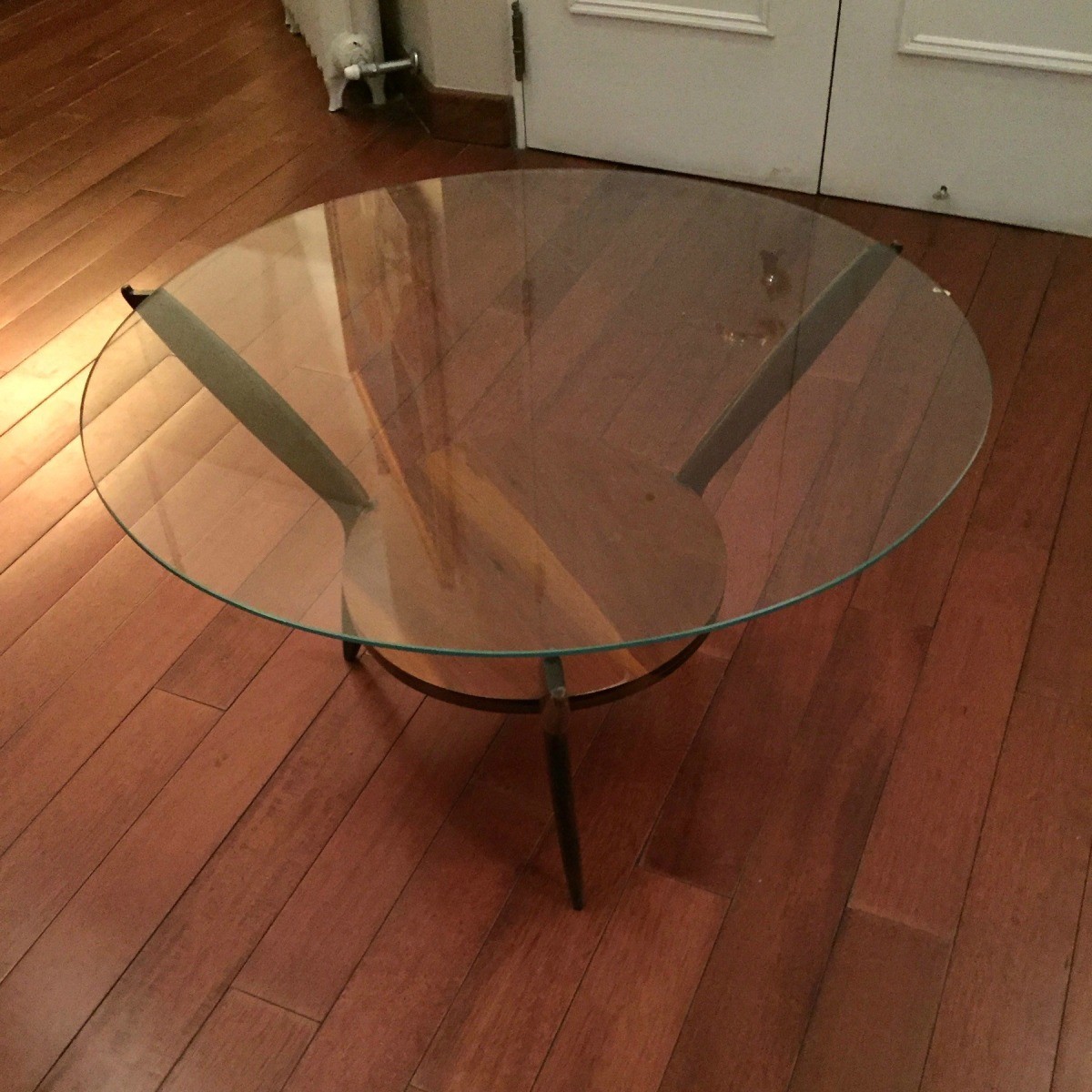 Value of a Vintage Round Glass Topped Table? | ThriftyFun