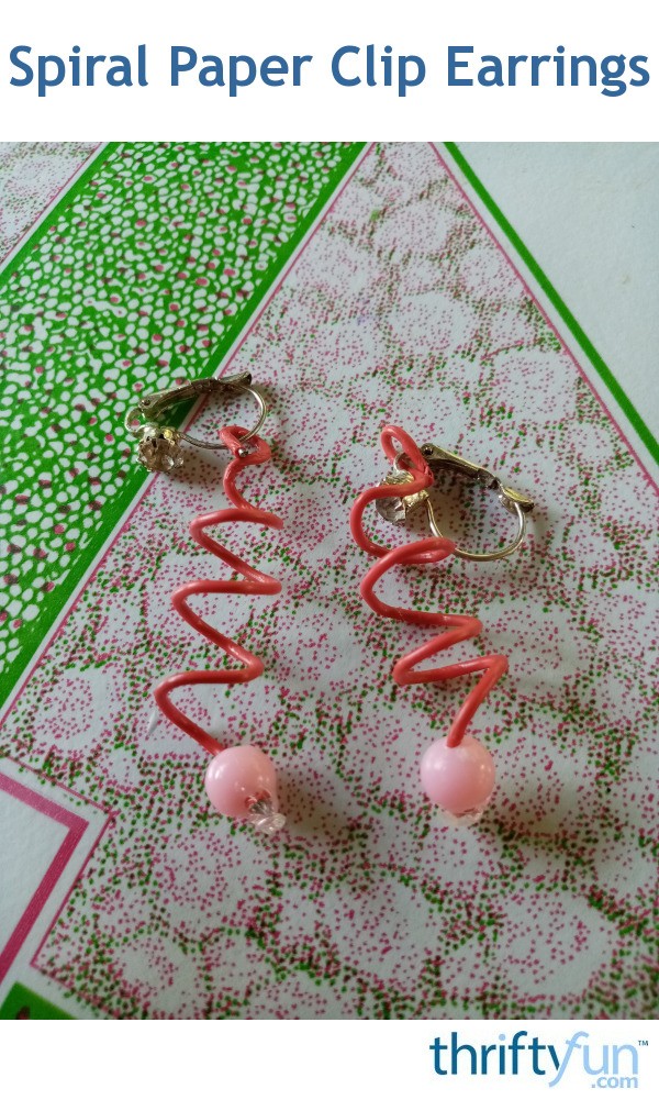 Spiral Paper Clip Earrings | ThriftyFun