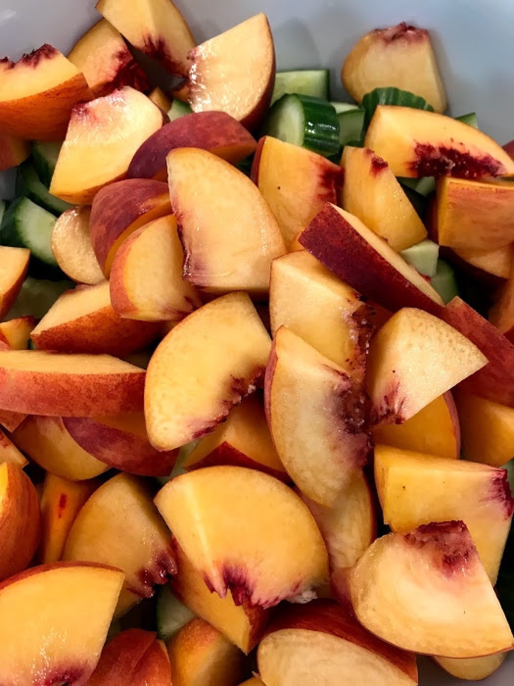 Peach and Cucumber Salad | ThriftyFun
