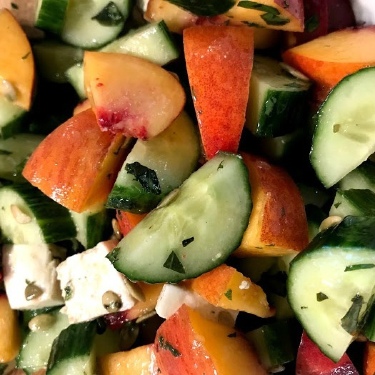 Peach and Cucumber Salad | ThriftyFun