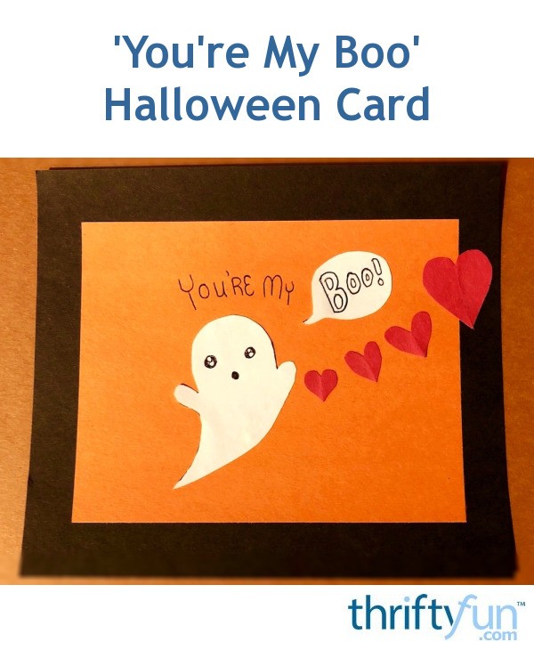 Making a 'You're My Boo' Halloween Card | ThriftyFun
