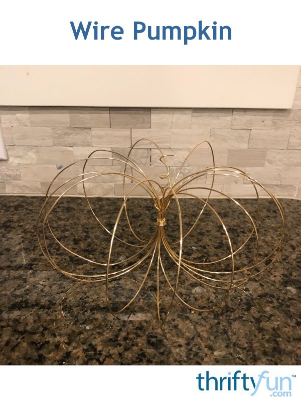 Wire Pumpkin | ThriftyFun