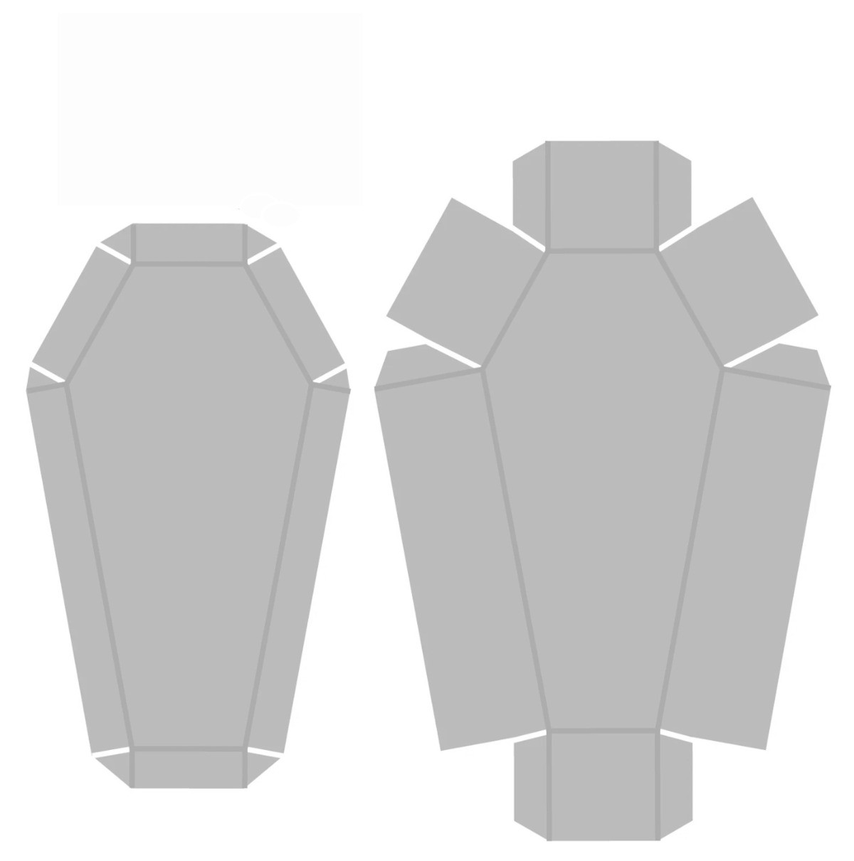 Coffin Template Printable