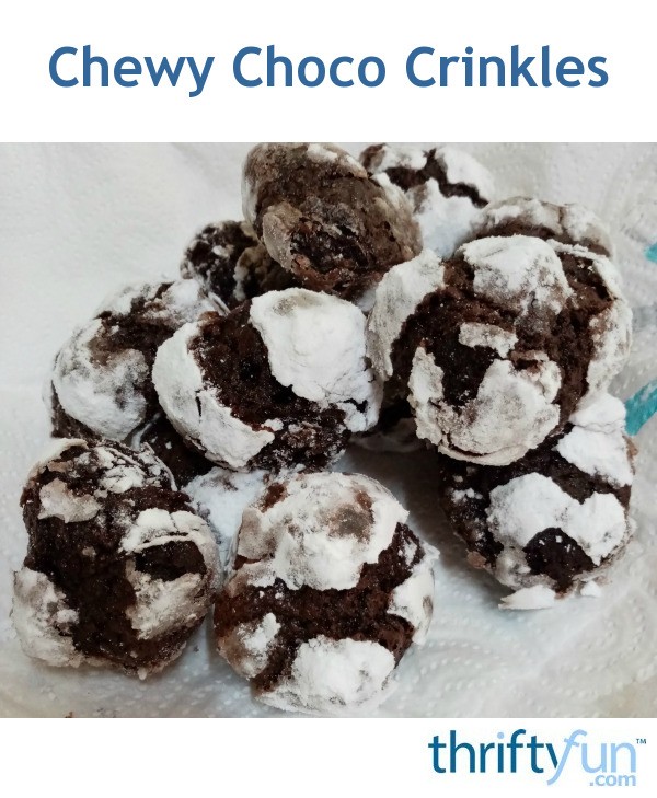 Chewy Choco Crinkles | ThriftyFun