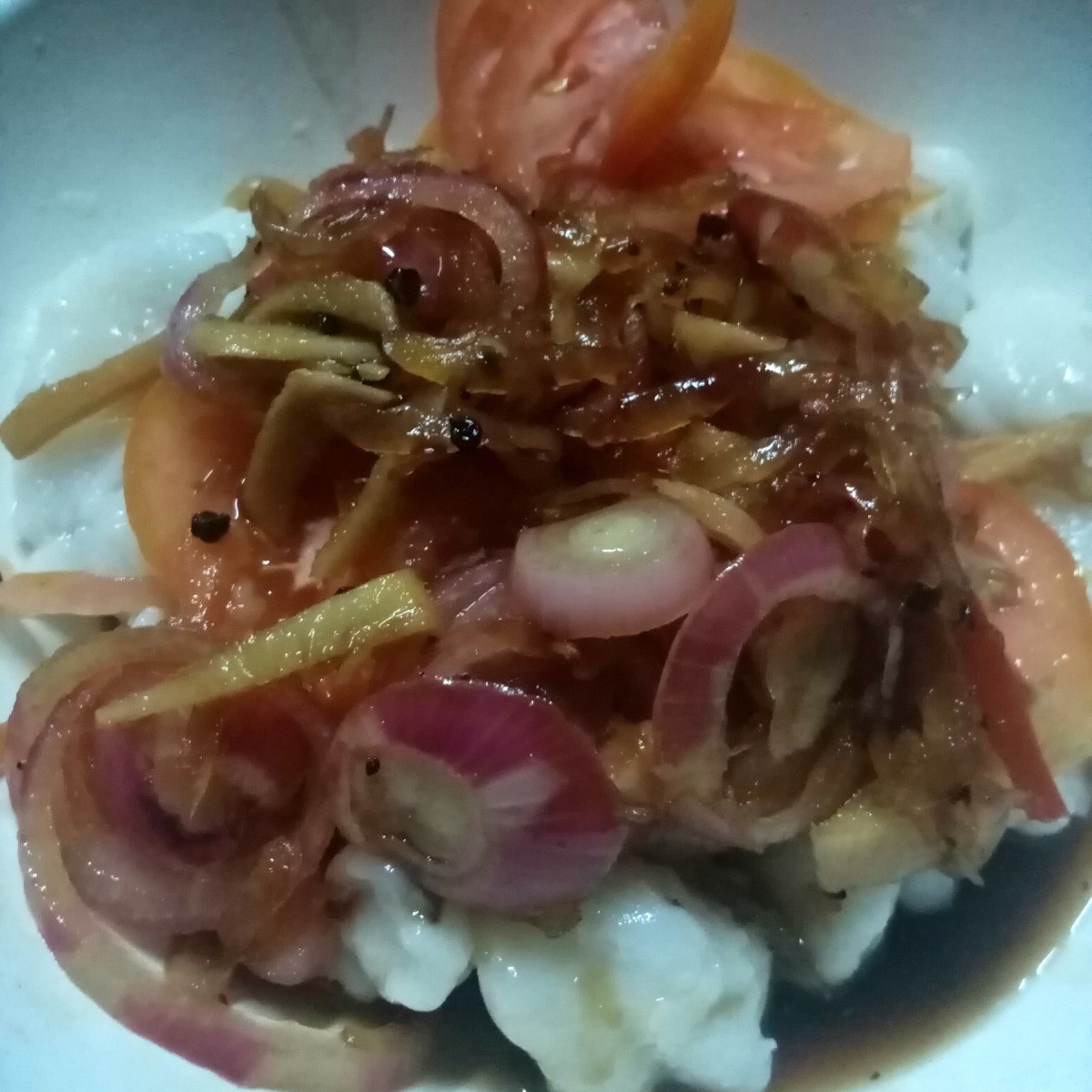 Savory Rice Balls Salad | ThriftyFun