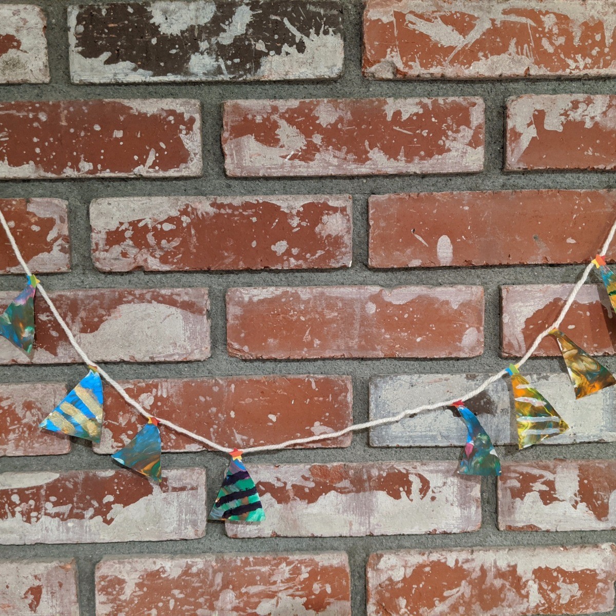 Making a Christmas Tree Banner | My Frugal Christmas