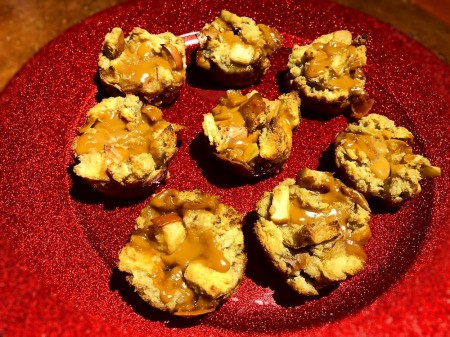 Caramel Apple Bread Pudding Cups | ThriftyFun