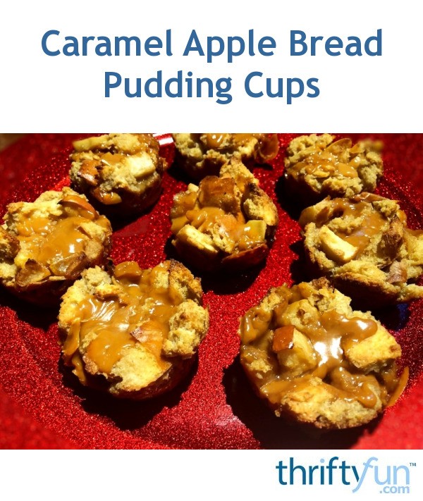 Caramel Apple Bread Pudding Cups | ThriftyFun