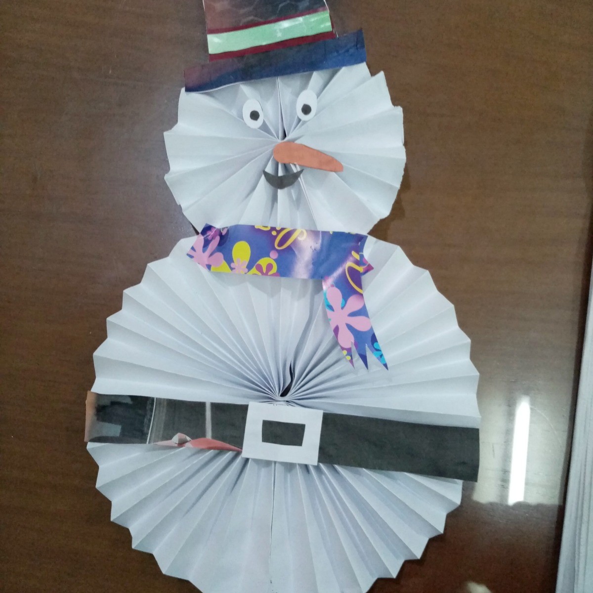Wiggly Paper Snowman | My Frugal Christmas