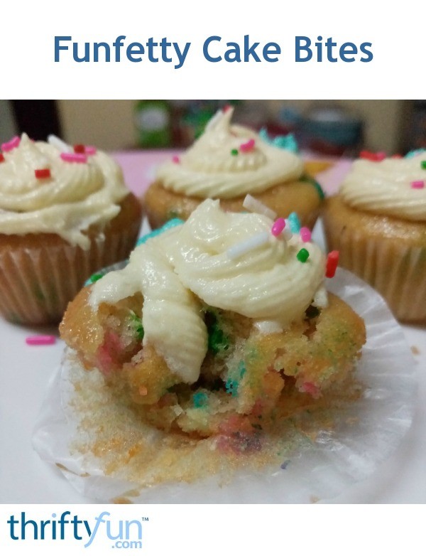 Funfetty Cake Bites | ThriftyFun