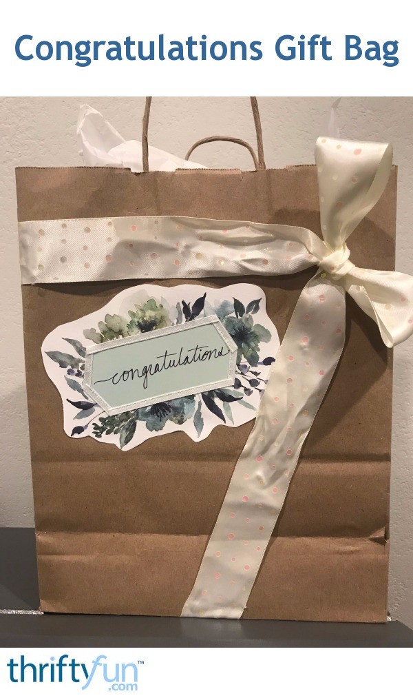 Congratulations Gift Bag | ThriftyFun