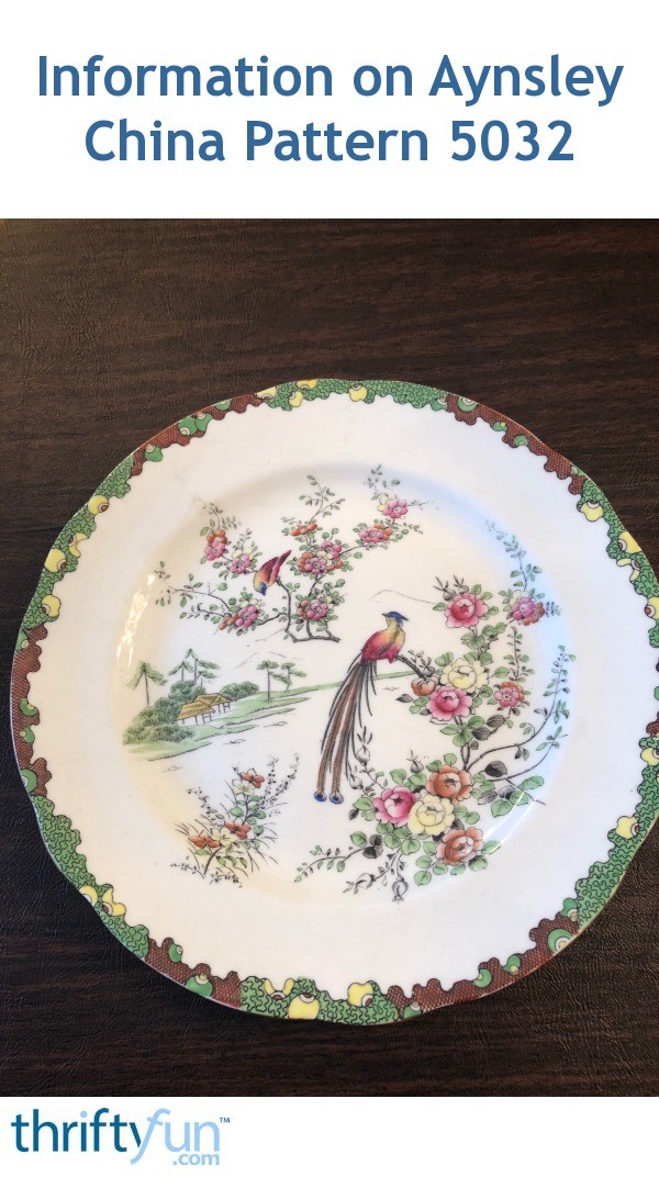 Information on Aynsley China Pattern 5032? | ThriftyFun