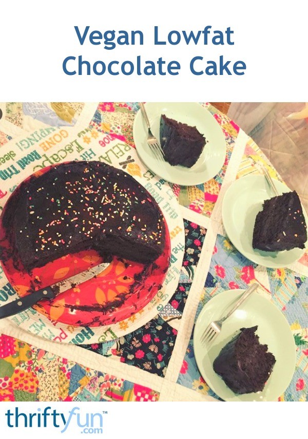 Vegan Lowfat Chocolate Cake | ThriftyFun