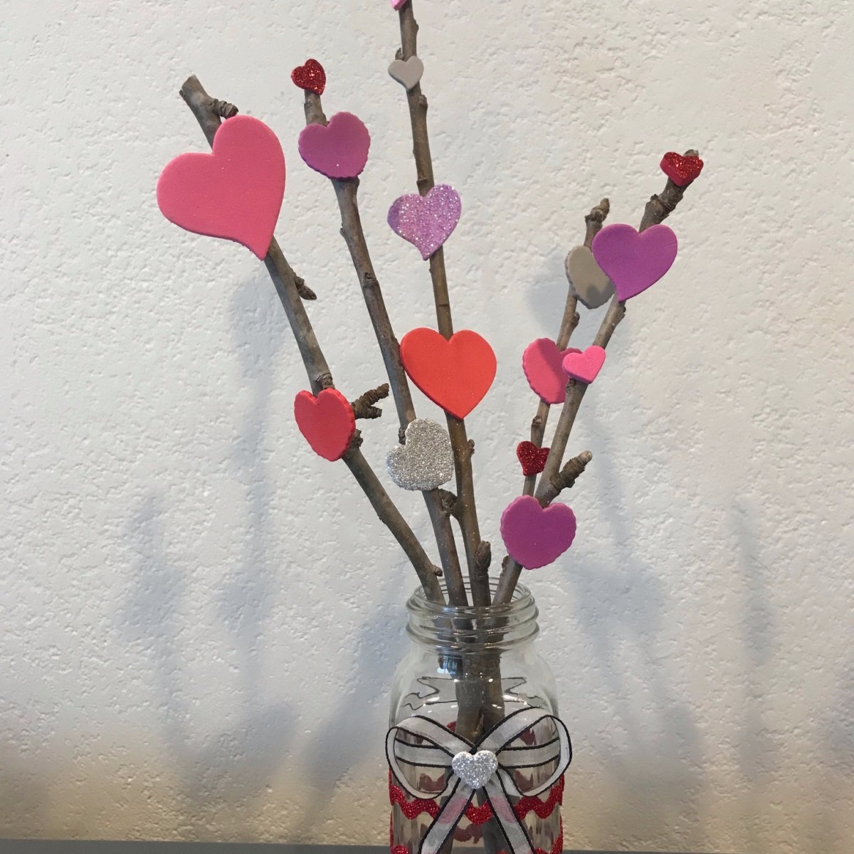 Making a Heart Sticks Valentine's Day Arrangement | ThriftyFun