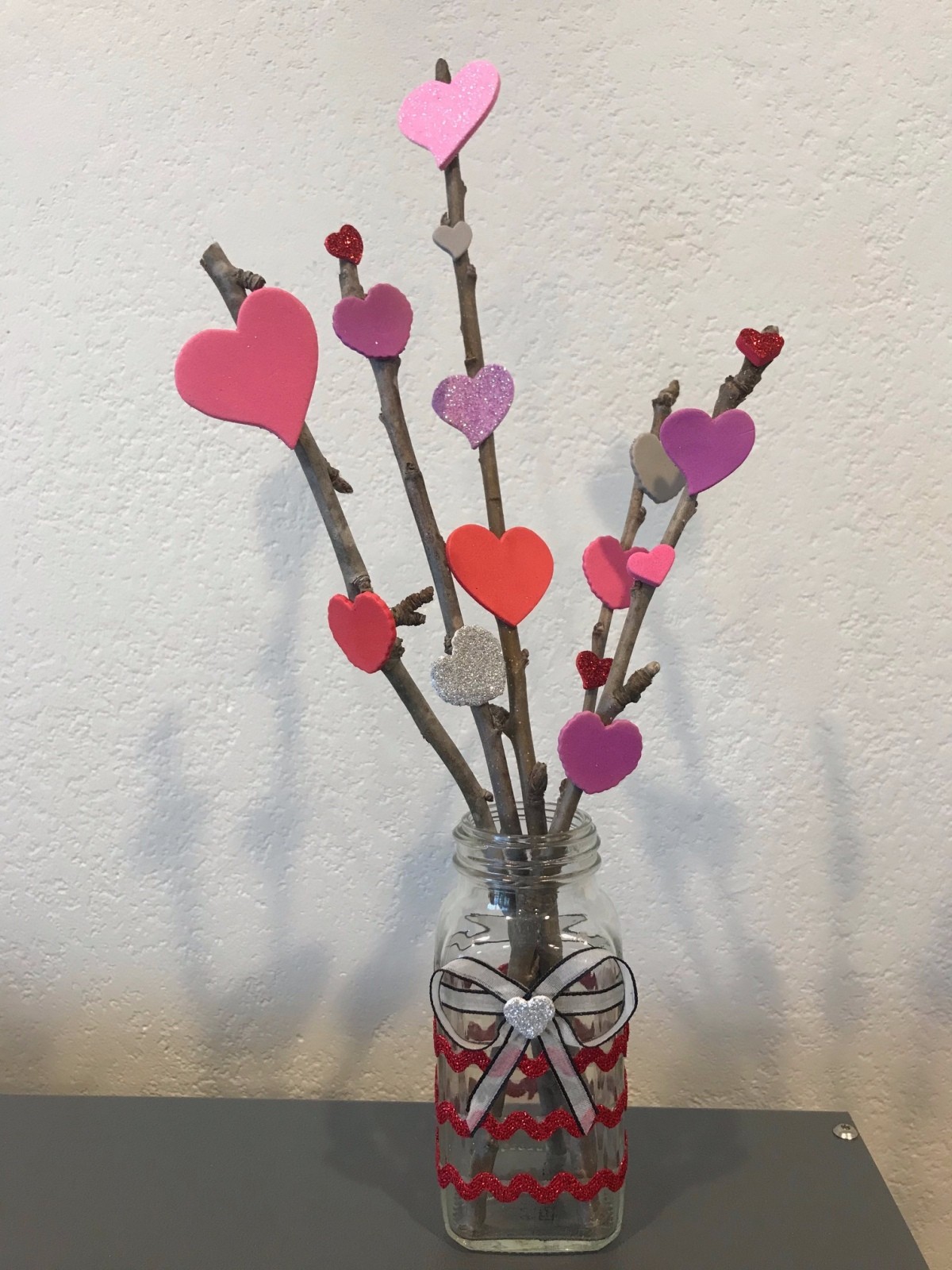 Heart Sticks Valentine's Day Arrangement | ThriftyFun