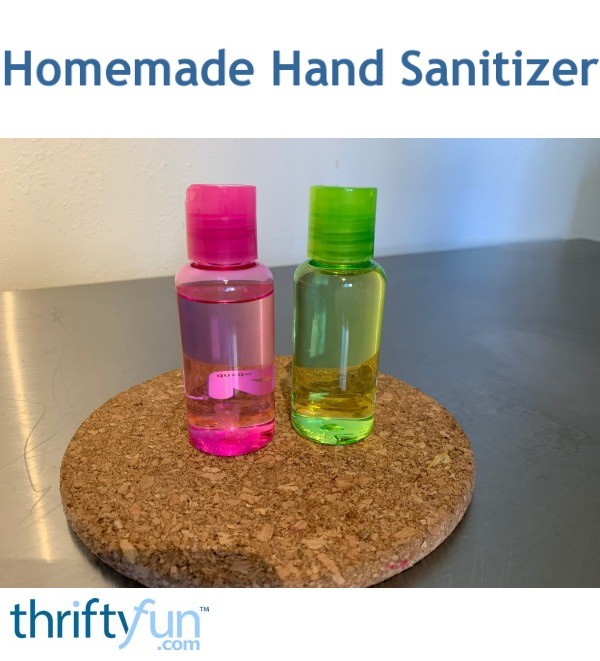 Homemade Hand Sanitizer | ThriftyFun