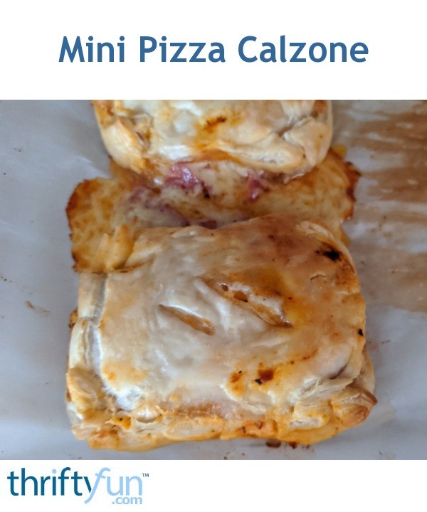 Mini Pizza Calzone | ThriftyFun