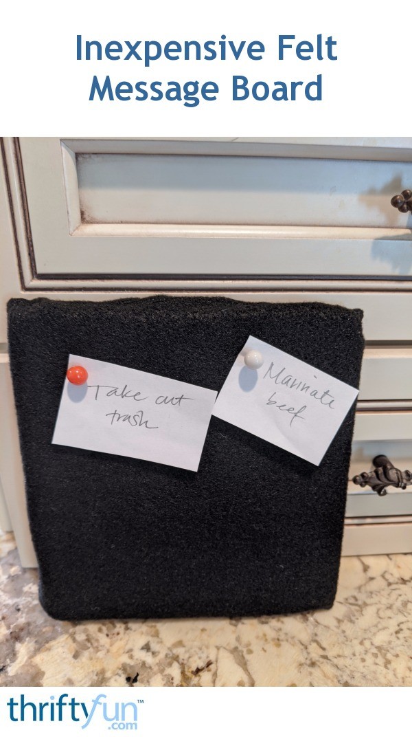 Inexpensive Felt Message Board | ThriftyFun