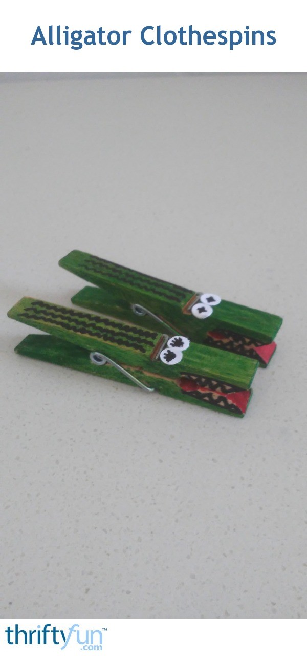 Alligator Clothespins | ThriftyFun