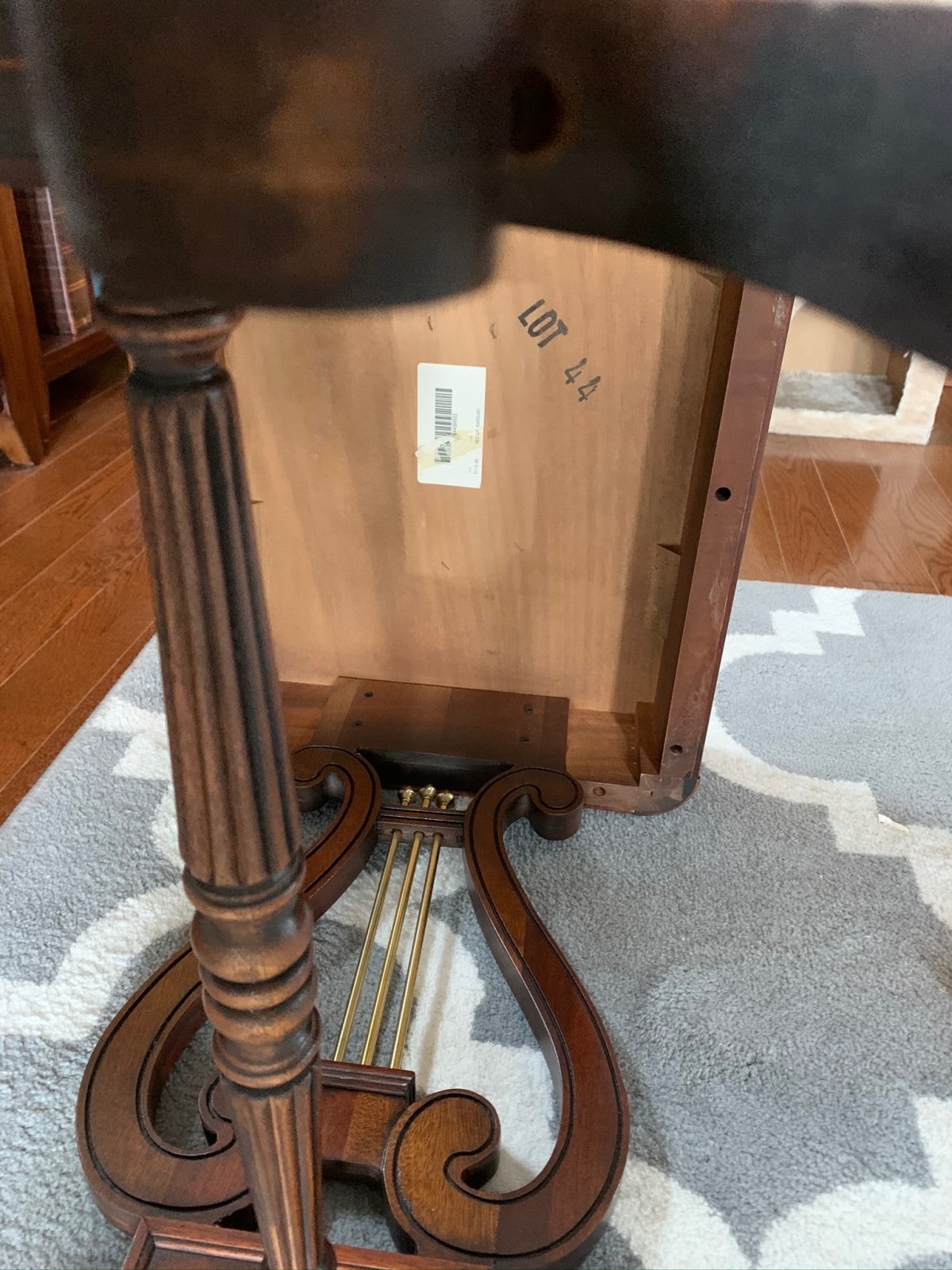 Value of a Vintage Lyre Game Table? | ThriftyFun
