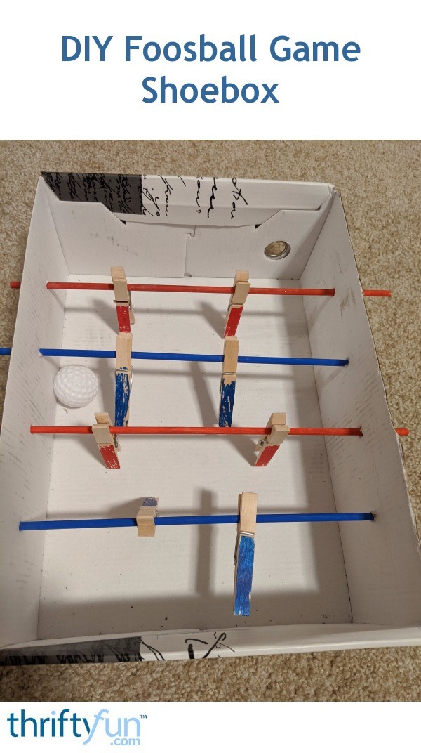 DIY Foosball Game Shoebox | ThriftyFun