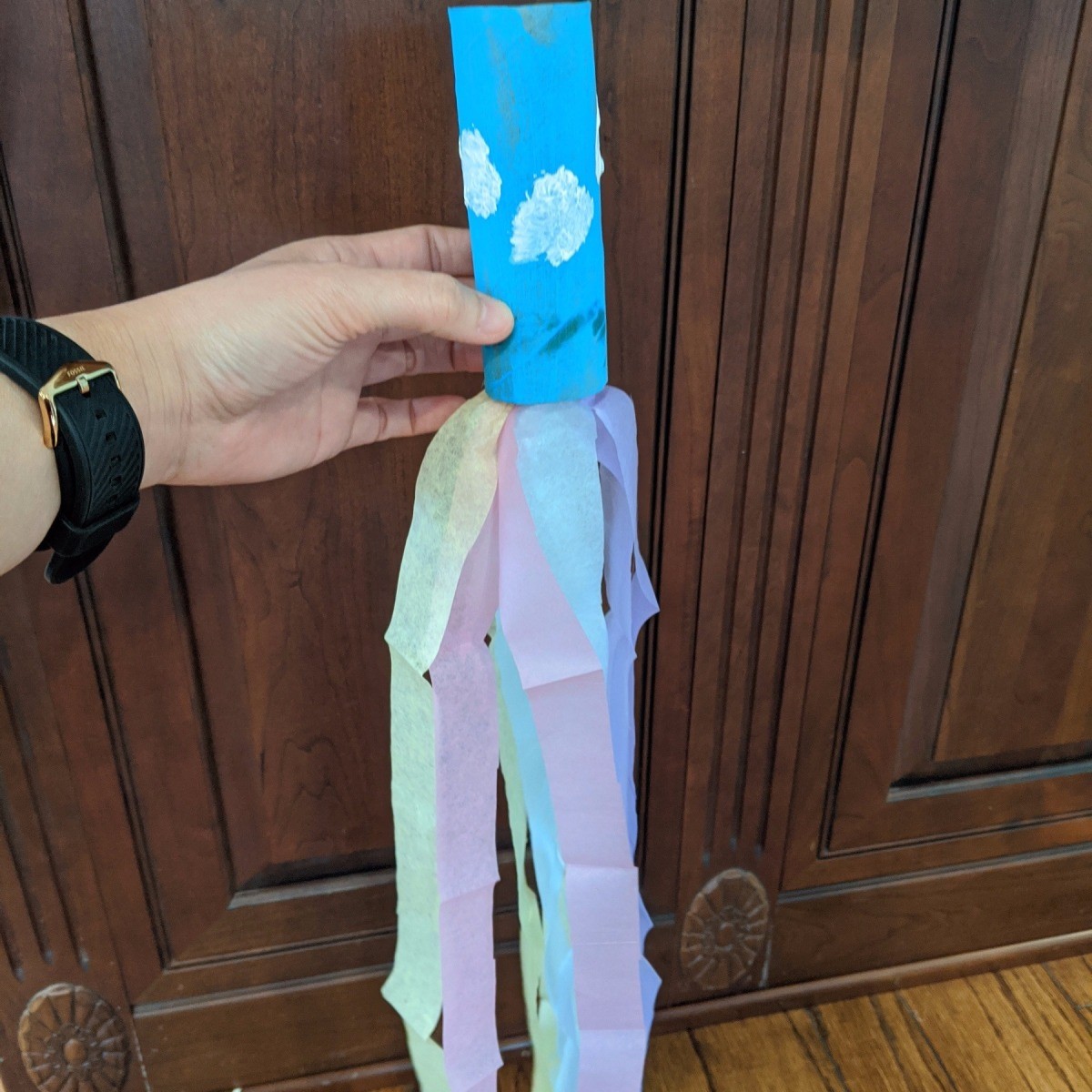 Cardboard Tube Rainbow Blower | ThriftyFun