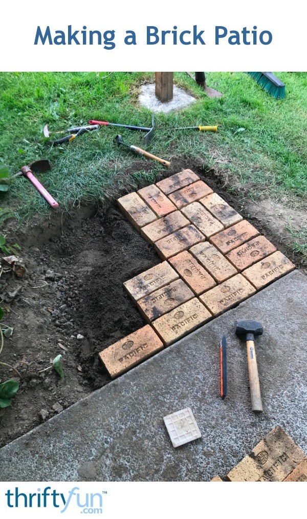 Making a Brick Patio | ThriftyFun