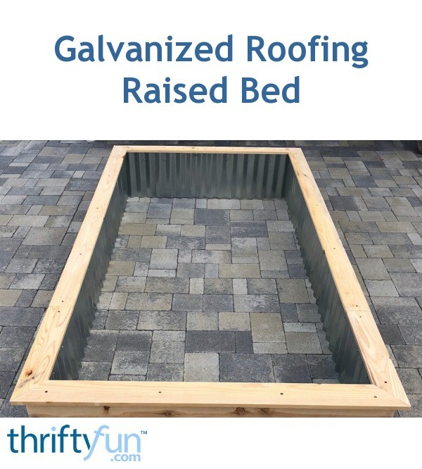DIY Galvanized Roofing Raised Bed | ThriftyFun
