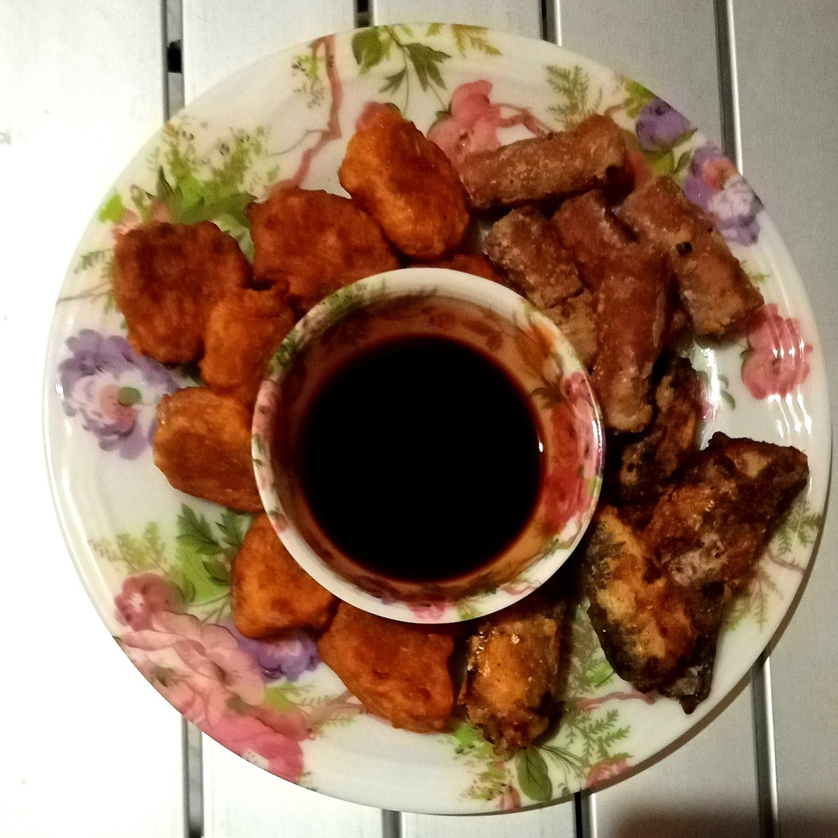 Fried Sardines & Sausage Platter | ThriftyFun