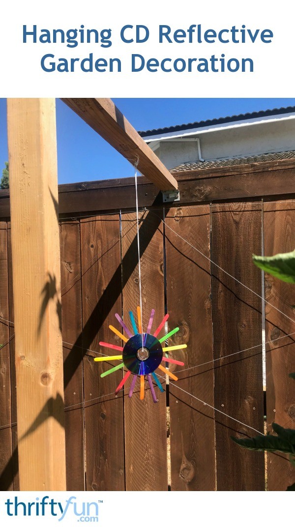 Hanging CD Reflective Garden Decoration | ThriftyFun