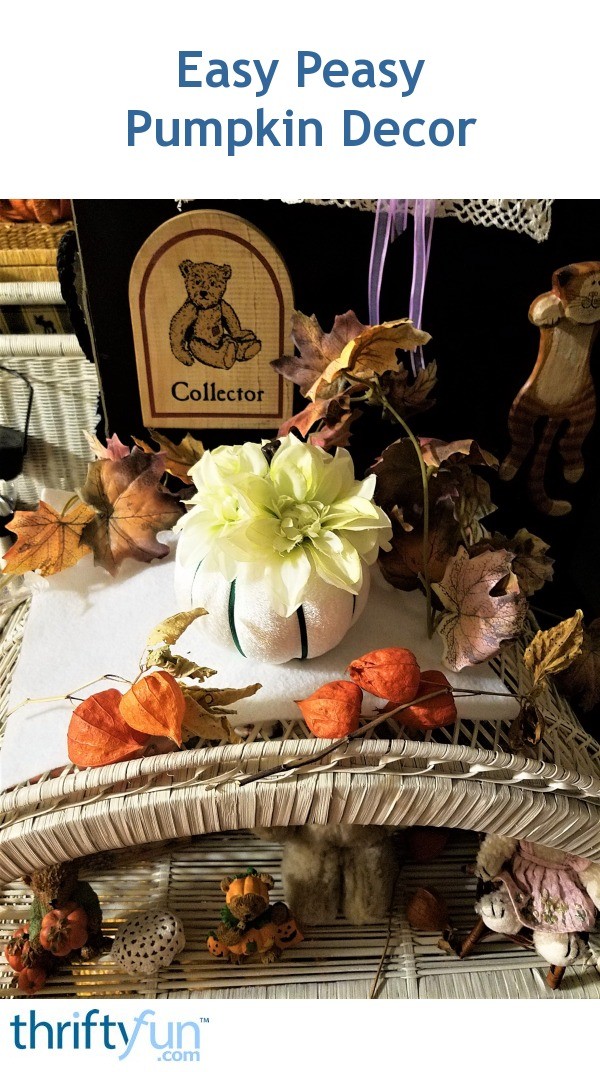 Easy Peasy Pumpkin Decor | ThriftyFun