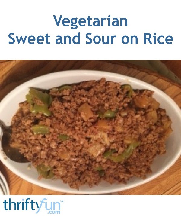 Vegetarian Sweet and Sour on Rice | ThriftyFun