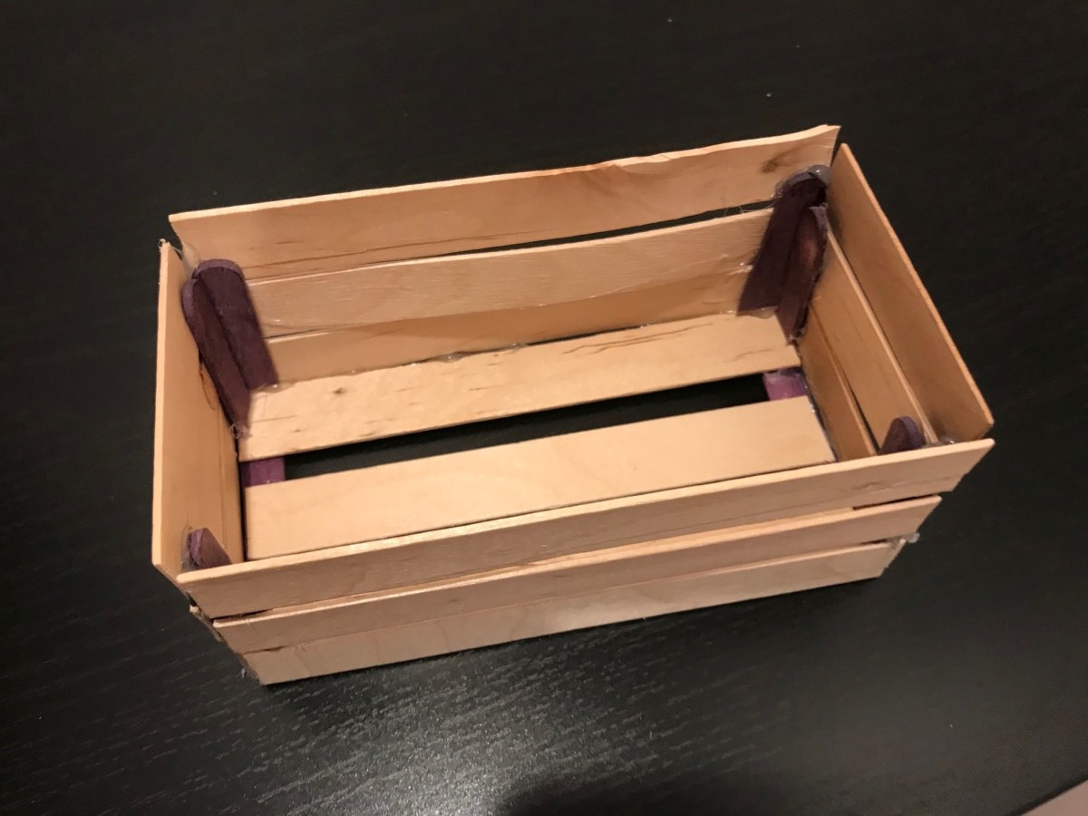 Craft Stick Crate Gift Basket | ThriftyFun