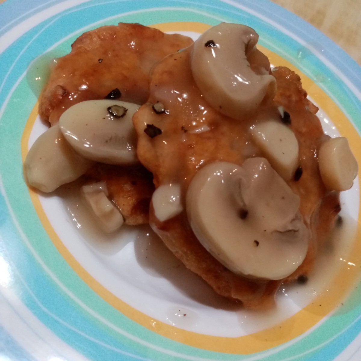 Tuna, Ham and Mushroom Pepper Steak | ThriftyFun