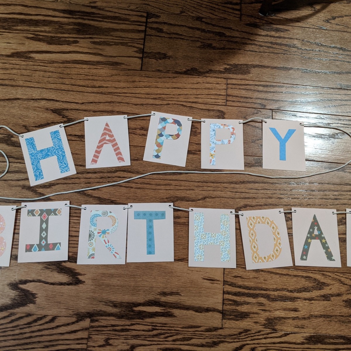 Happy Birthday Cut Letter Banner | My Frugal Halloween